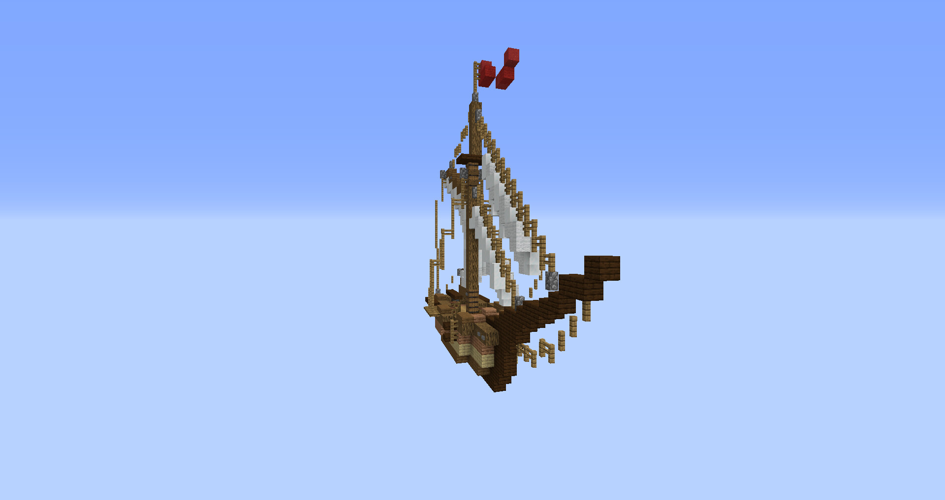 Wooden Sail Yacht Minecraft Map