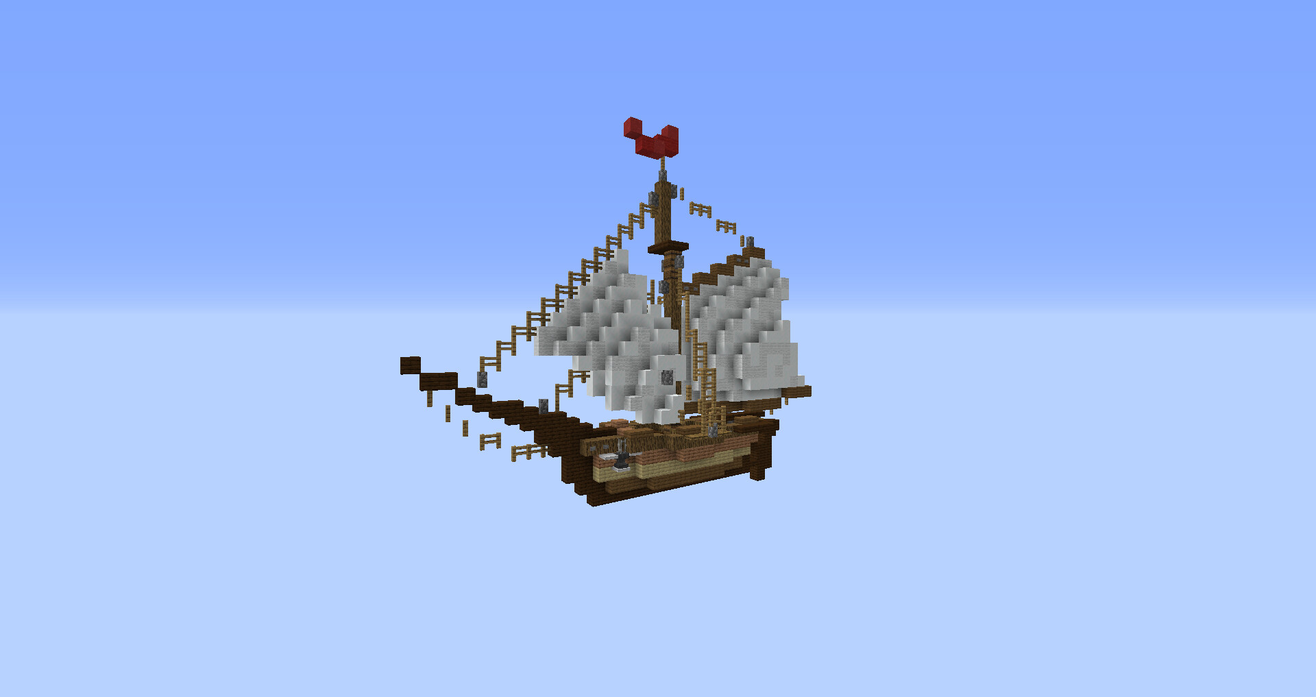 Wooden Sail Yacht Minecraft Map