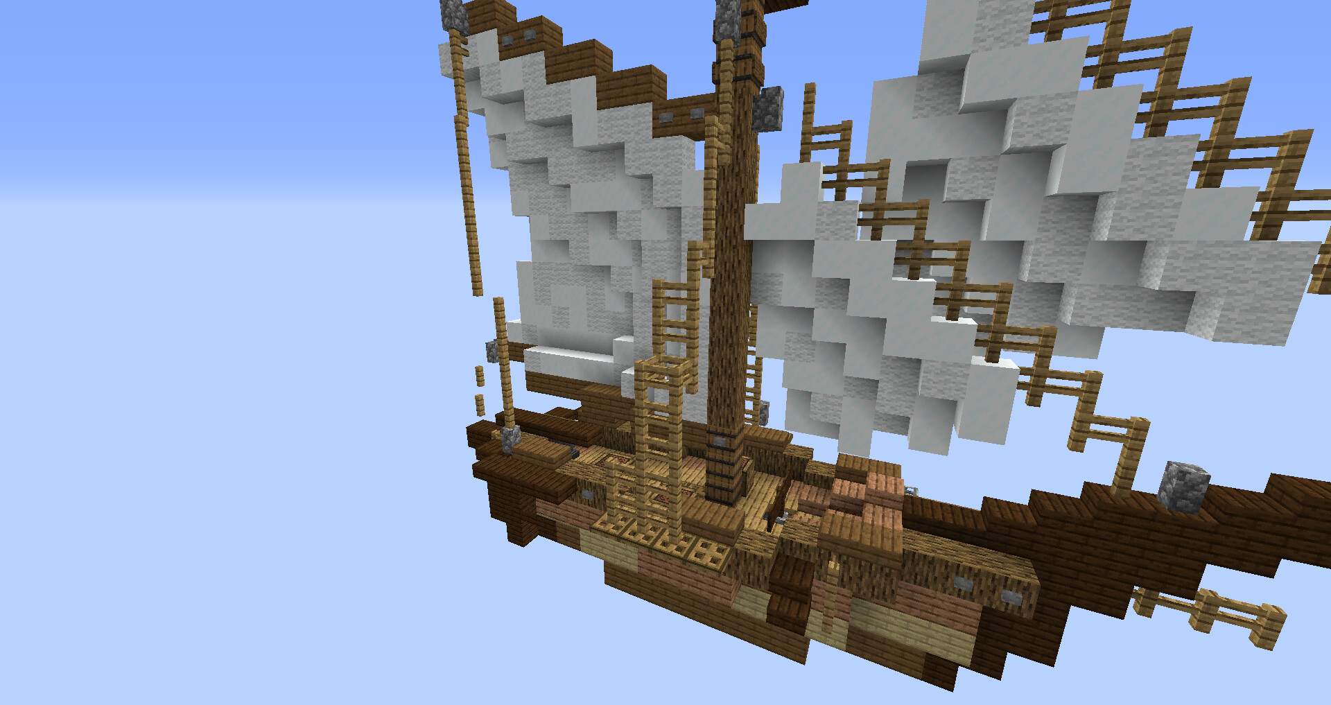 Wooden Sail Yacht Minecraft Map