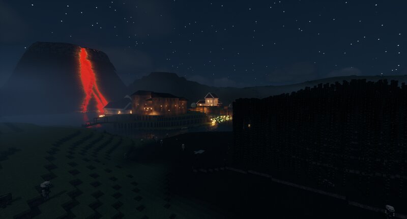 Japanese Mountain Village Minecraft Map