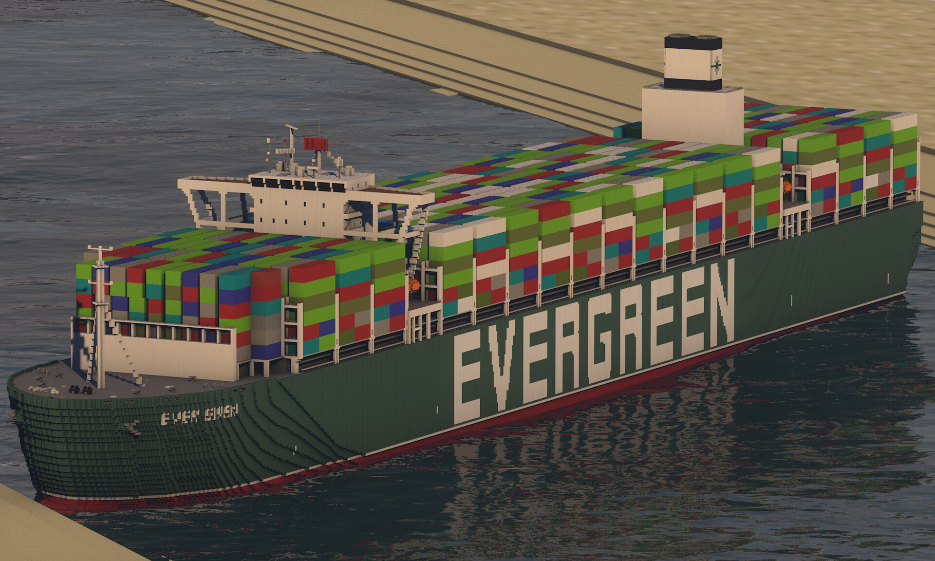 Ever Given containership / EVERGREEN Minecraft Map