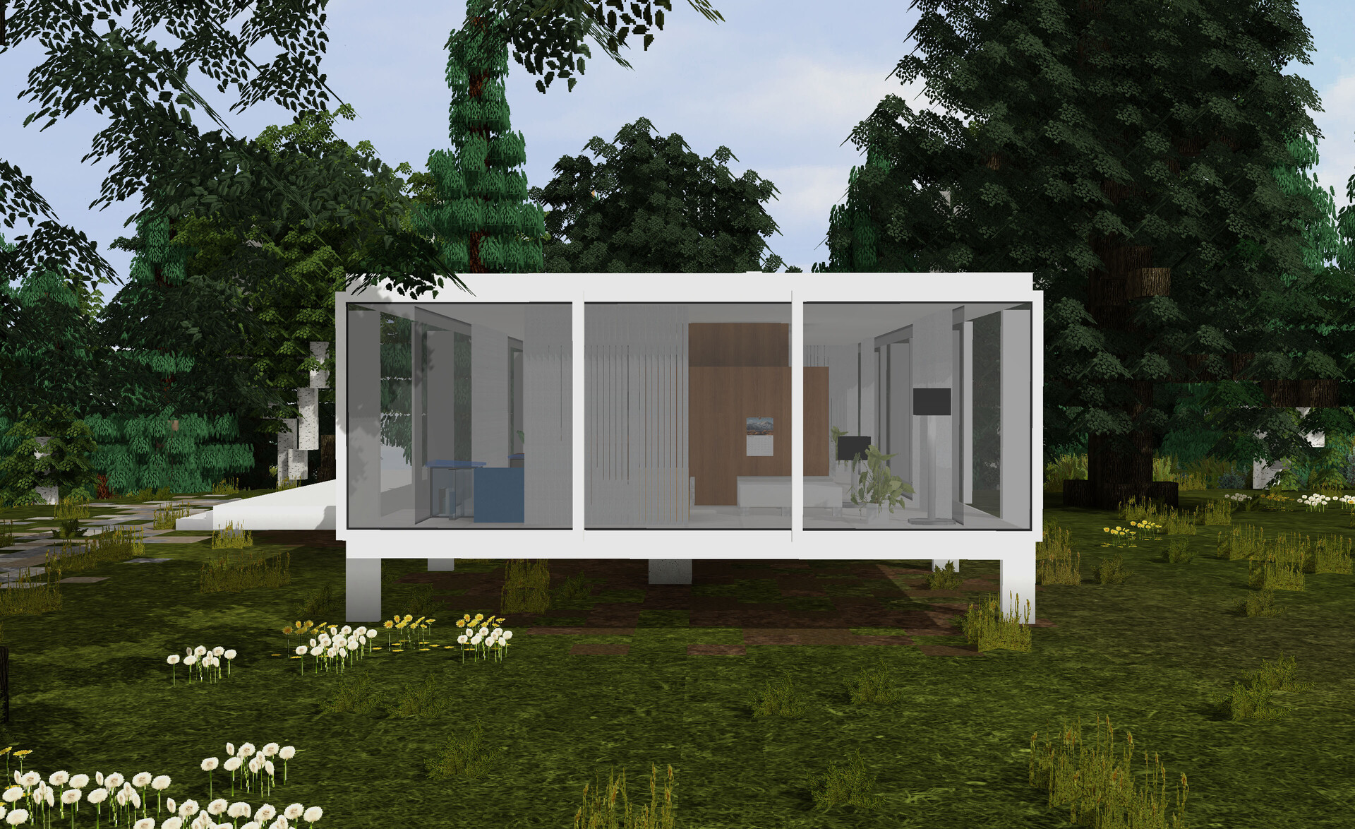 Farnsworth House | TRS Minecraft Map