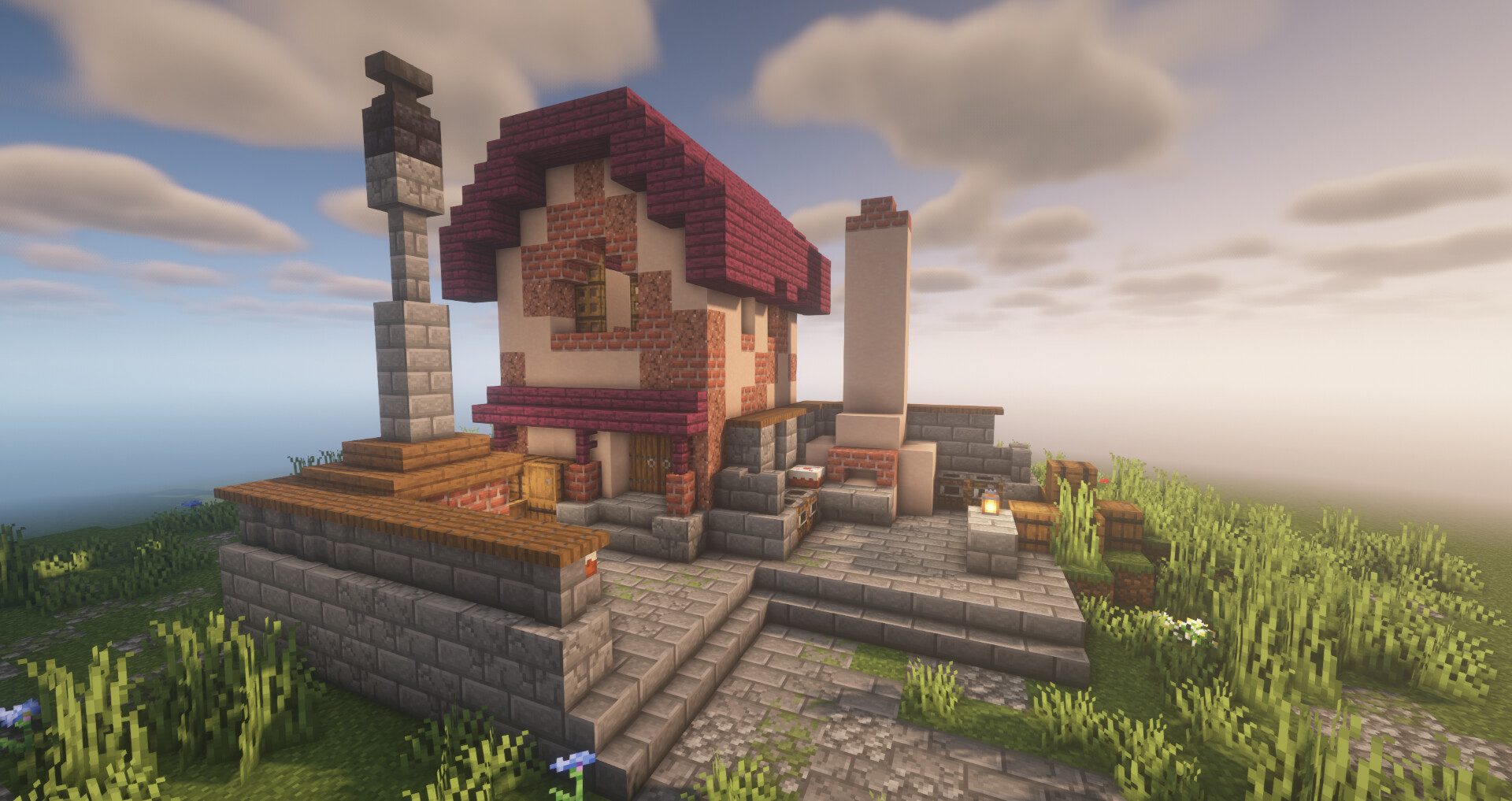 Provision House, The Settlers Online inspiration by QbaQ Minecraft Map