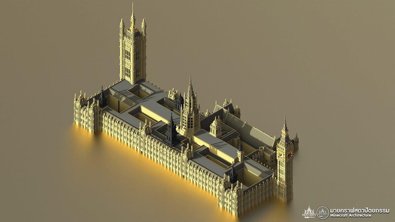 Palace of Westminster UK Minecraft Map