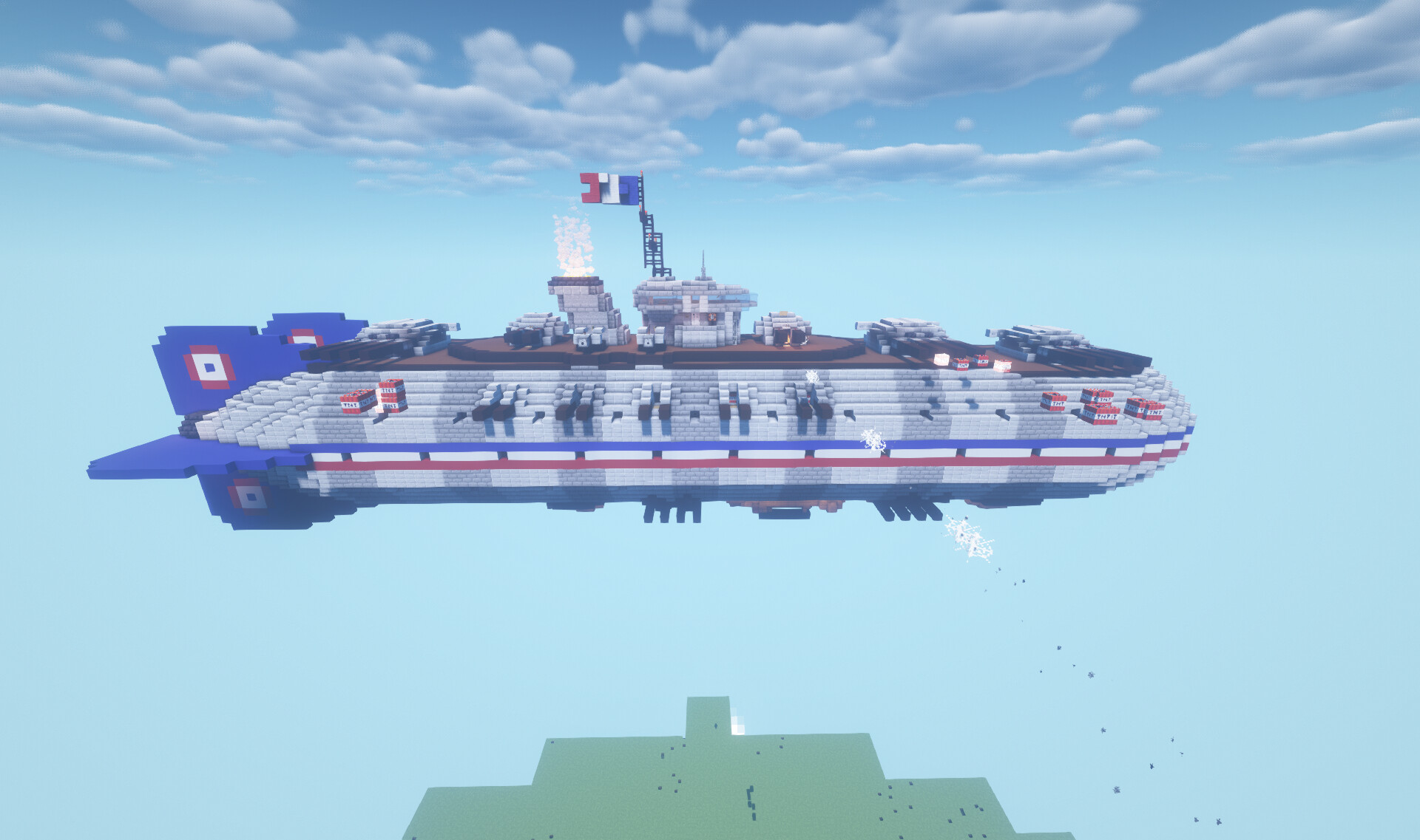 Movecraft Air Battleship - MN Bourgogne | Alsace-class Super Battleship ...