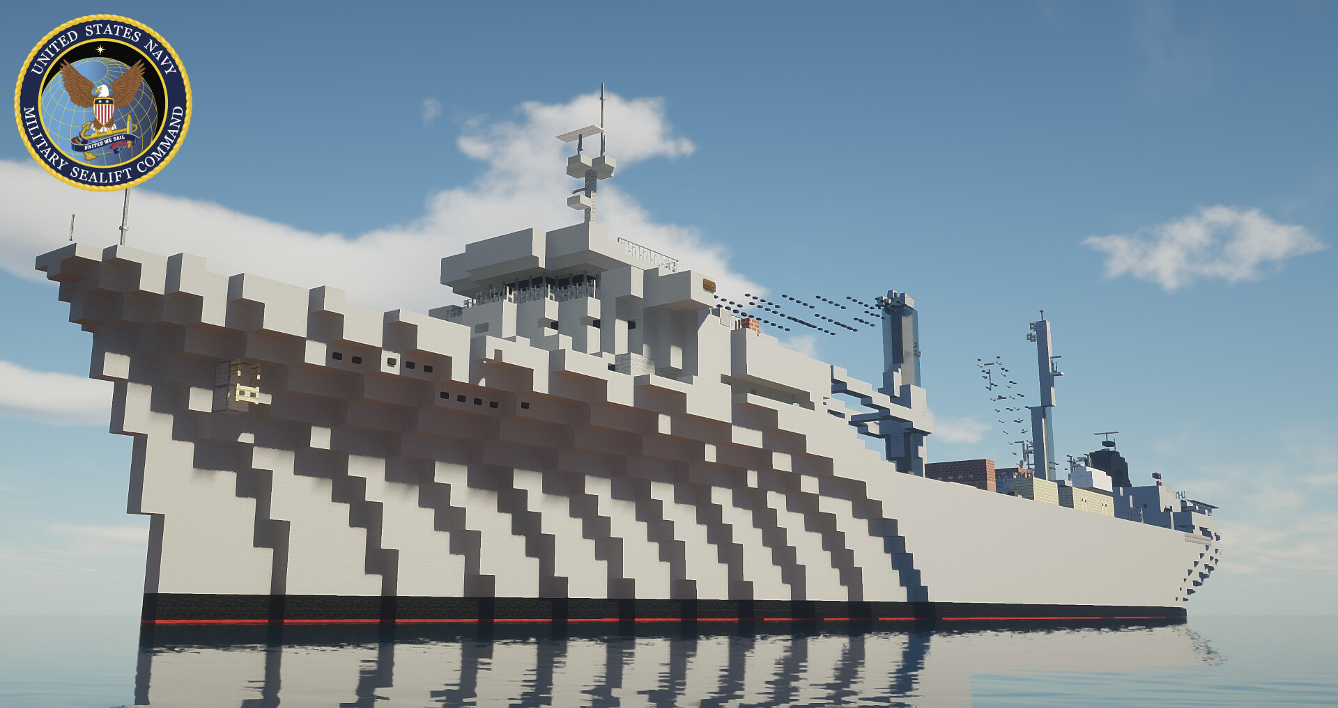 USNS Del Monte T-AK-5049 [1:1] Minecraft Map