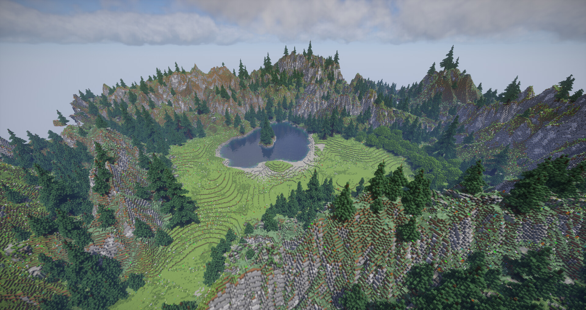 Ergondorf - A survival-friendly realistic mountainous forest Minecraft Map