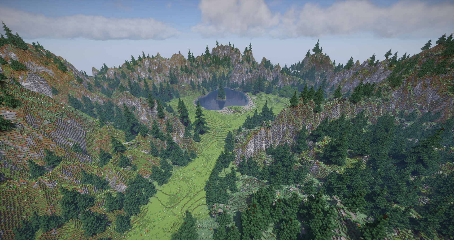 Ergondorf - A survival-friendly realistic mountainous forest Minecraft Map