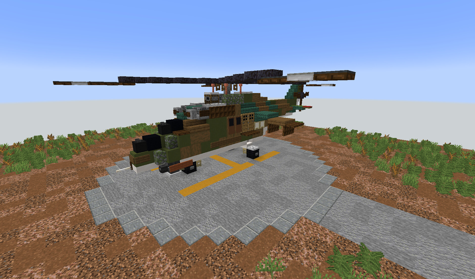 Mil mi-24 (Hind) - Soviet Attack Helicopter Minecraft Map