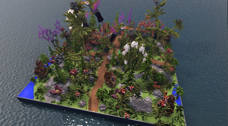 MAGICAL FOREST HCF SPAWN Minecraft Map