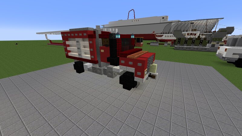 Mercedes Unimog 437 (fire truck) Minecraft Map