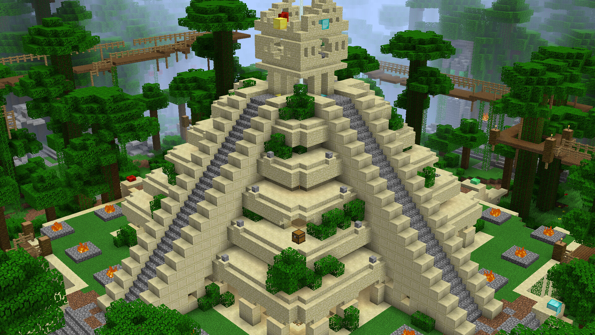 Minecraft Battle: Temple Large+ Minecraft Map