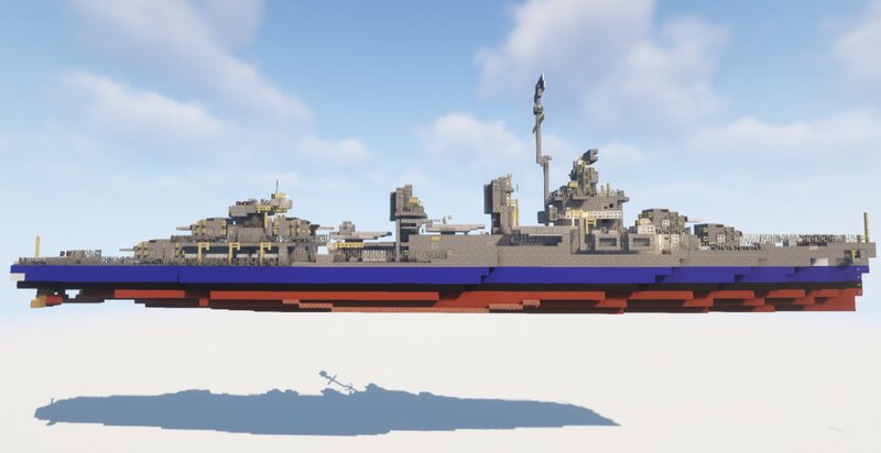 1:1 Scale Fletcher Class USS La Vallette / DD-448 Destroyer Minecraft Map