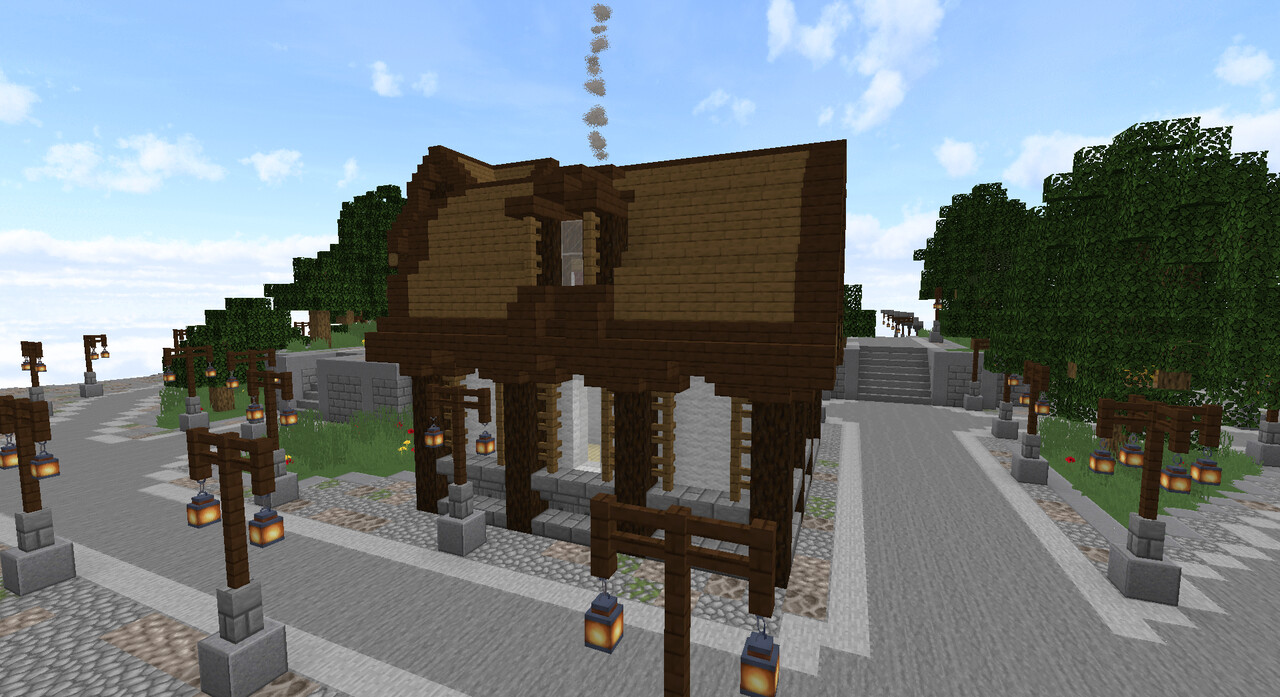 Medieval Fantasy blacksmith's shop / Forge médiéval fantasy Minecraft Map