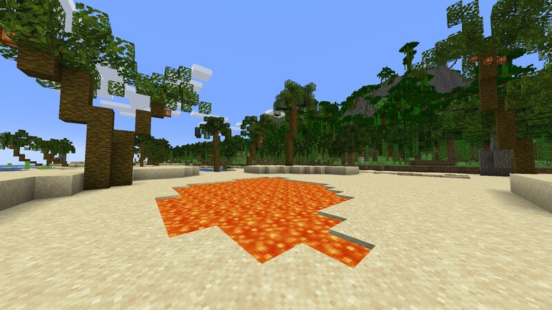 Isla Volcana (tropical volcanic island) Minecraft Map