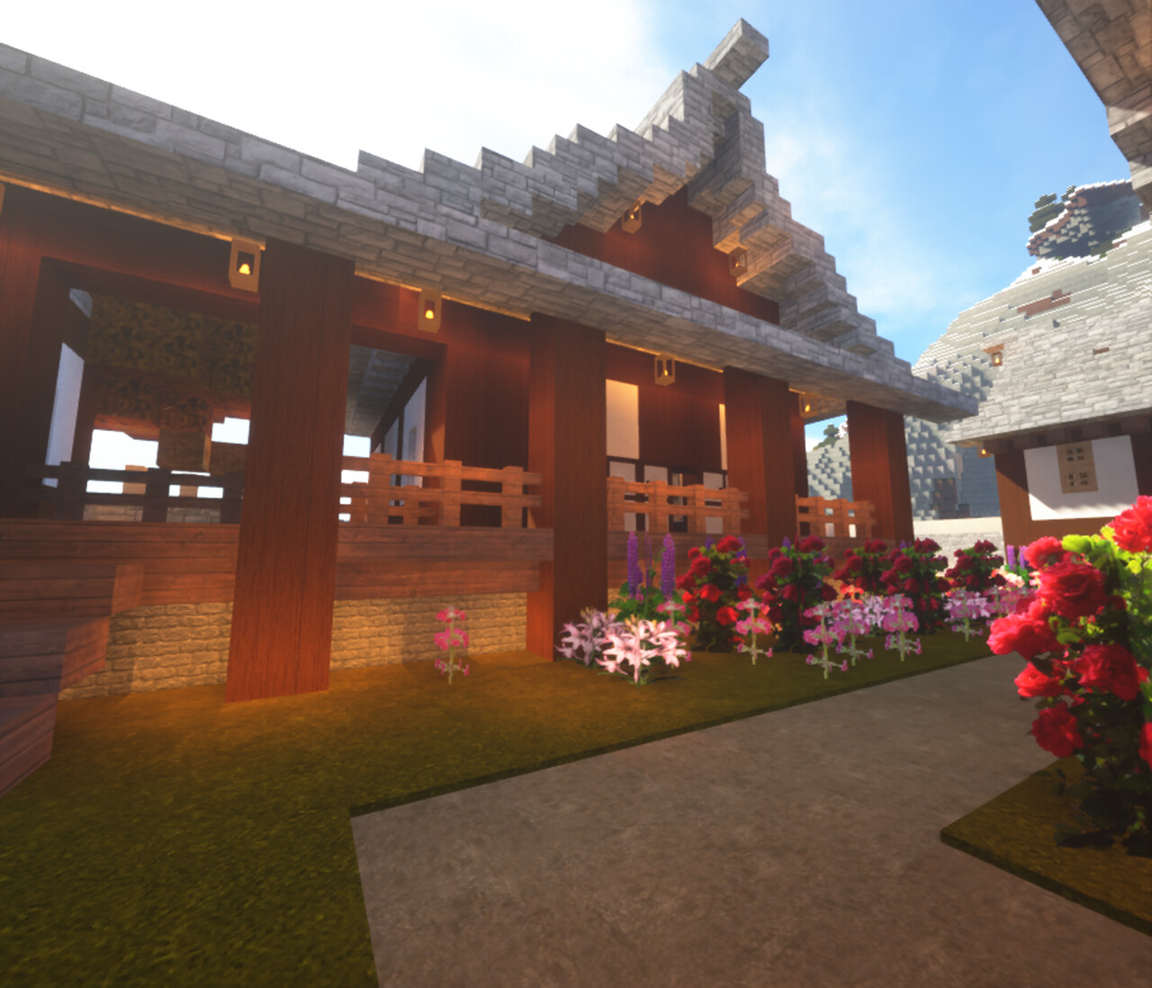 Serene Japanese compound Minecraft Map