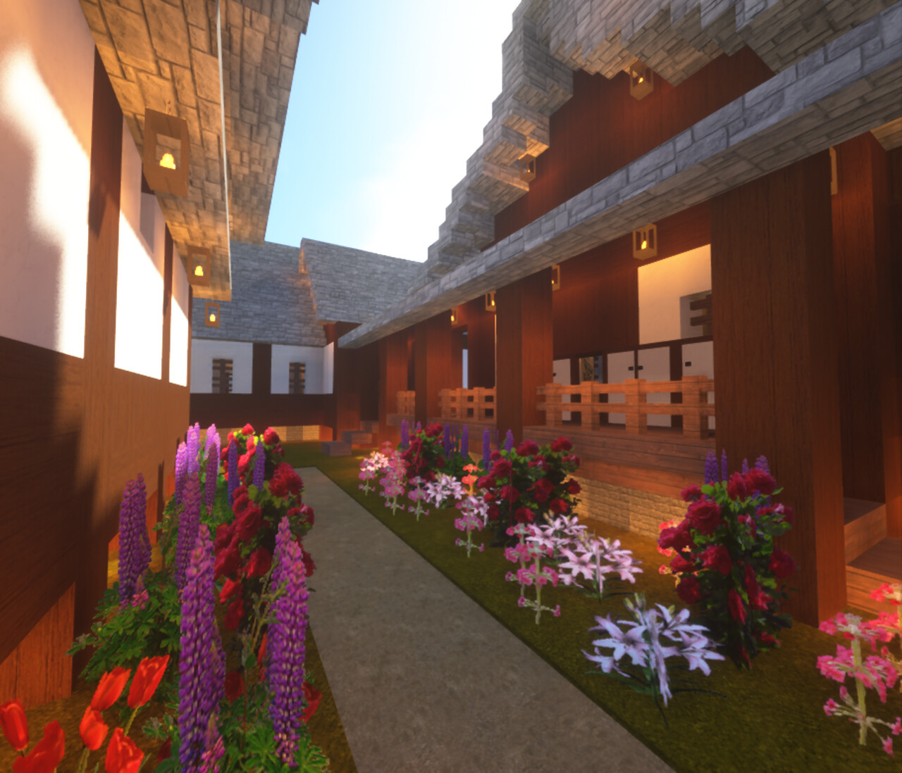 Serene Japanese compound Minecraft Map