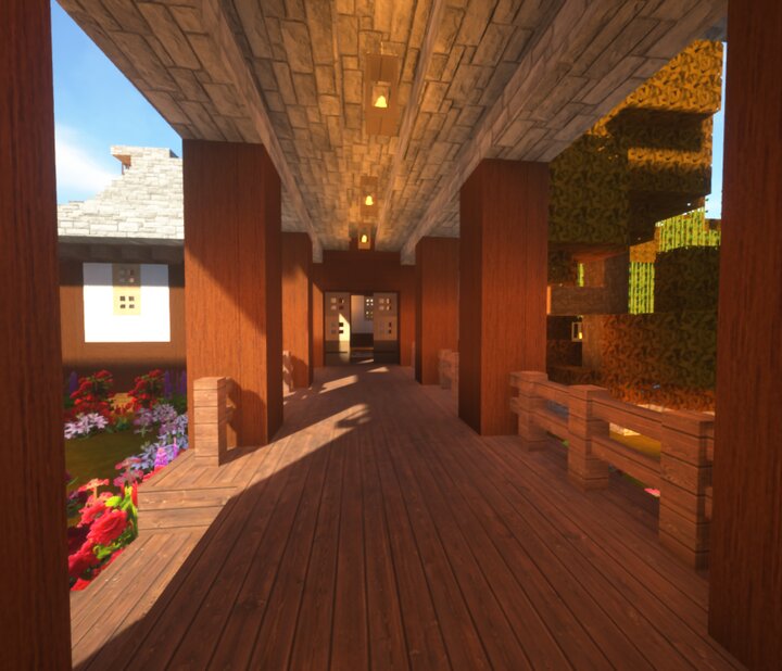 Serene Japanese compound Minecraft Map