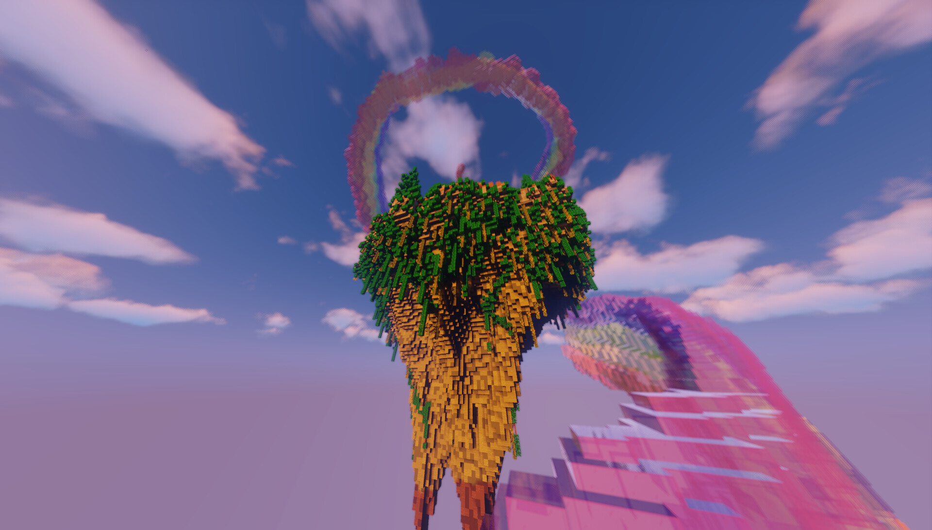 Floating island server lobby Minecraft Map