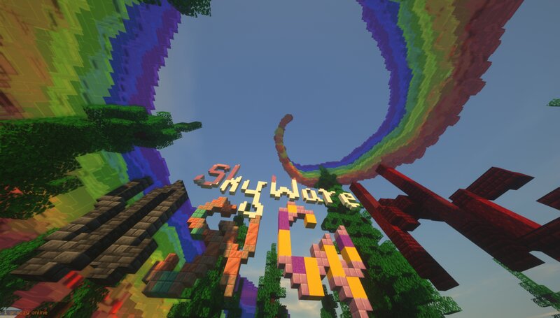 Floating island server lobby Minecraft Map