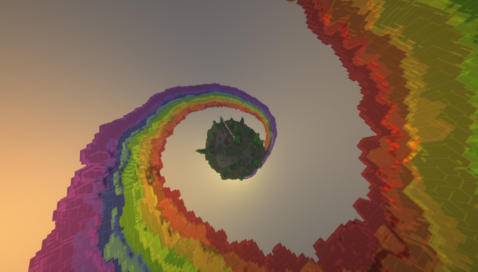 Floating island server lobby Minecraft Map