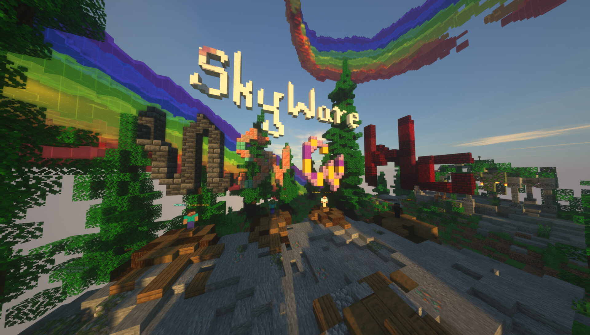 Floating island server lobby Minecraft Map