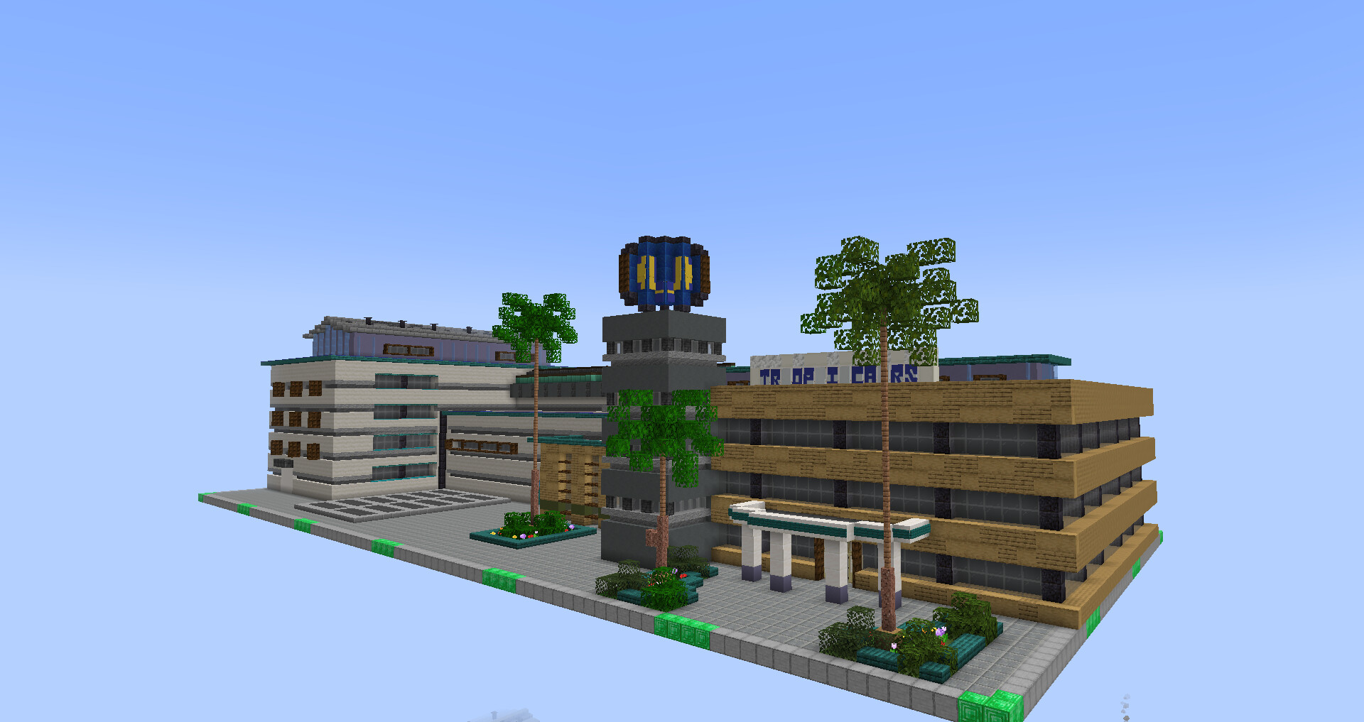 Tropico 6 Vehicle Factory Minecraft Map