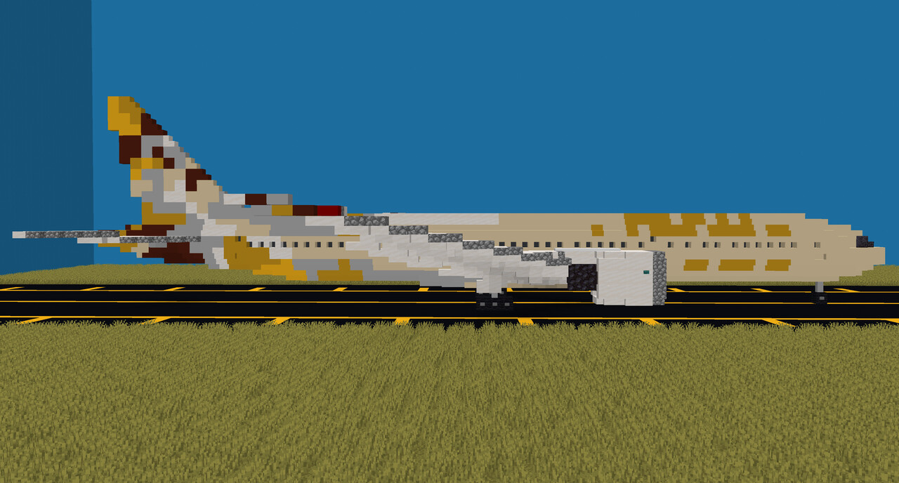 Etihad Airways Boeing 777-8 (1:1) Minecraft Map