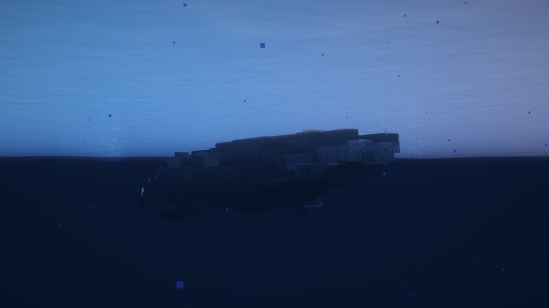 1.5:1 Scale Blue Whale (Balaenoptera musculus) Minecraft Map
