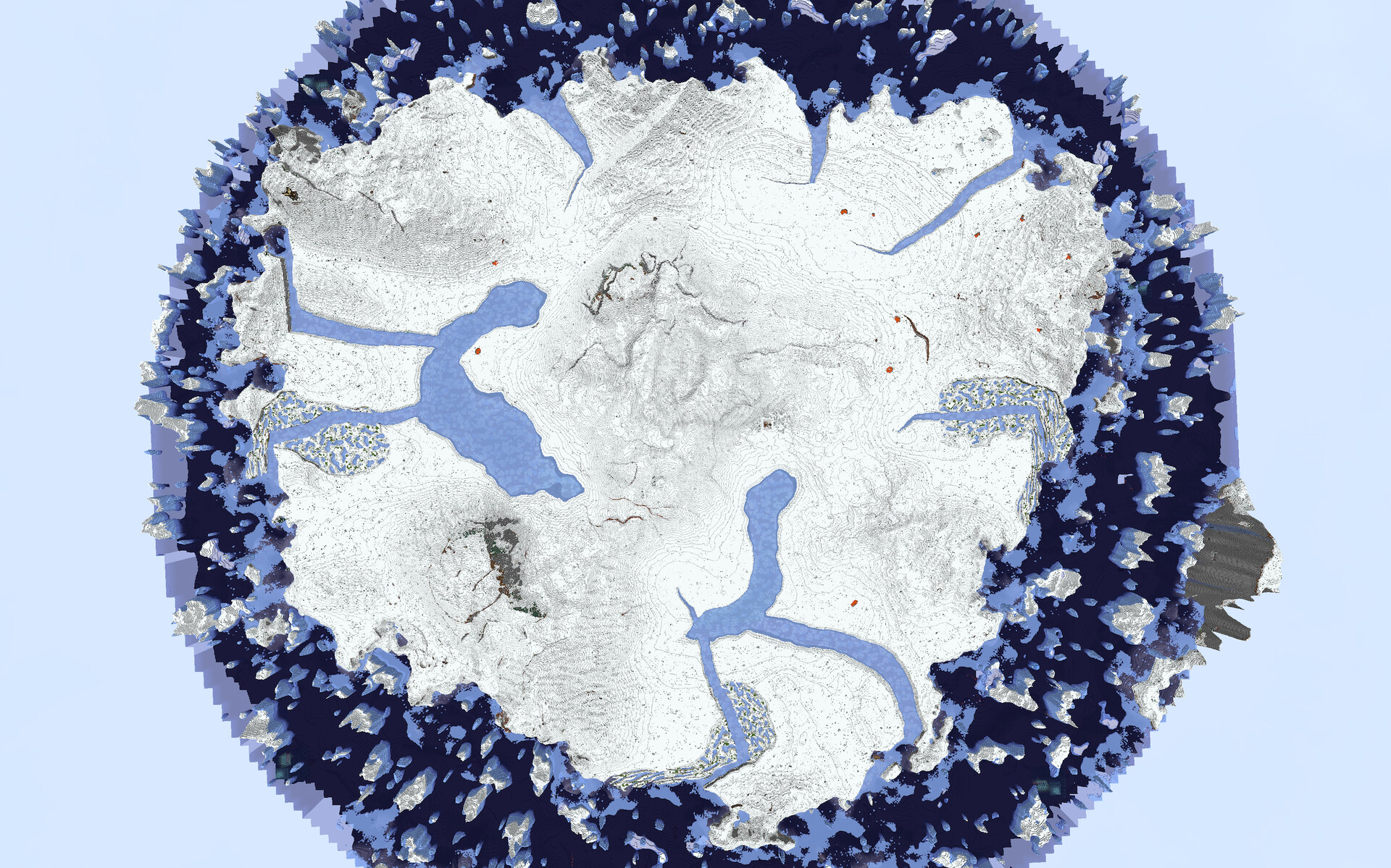 The Snow Outpost (and The Stanley Parable) Minecraft Map