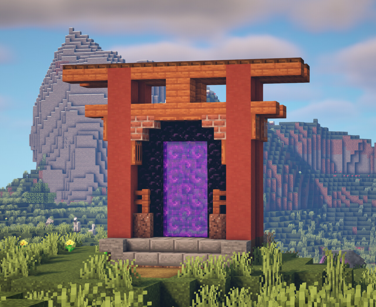 4 Simple Nether Portal Designs Minecraft Map