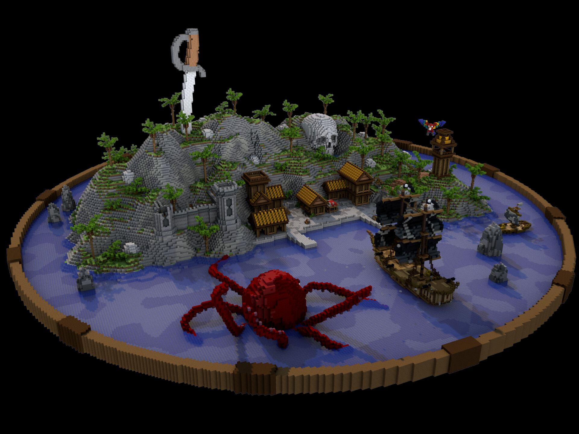 Buccaneer Island •|• Buccaneer Bay Build Contest Minecraft Map