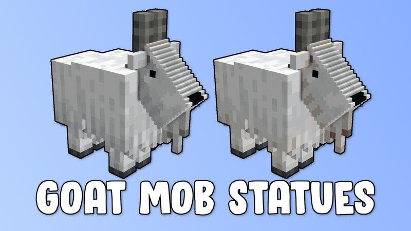 Goat Mob Statues Minecraft Map