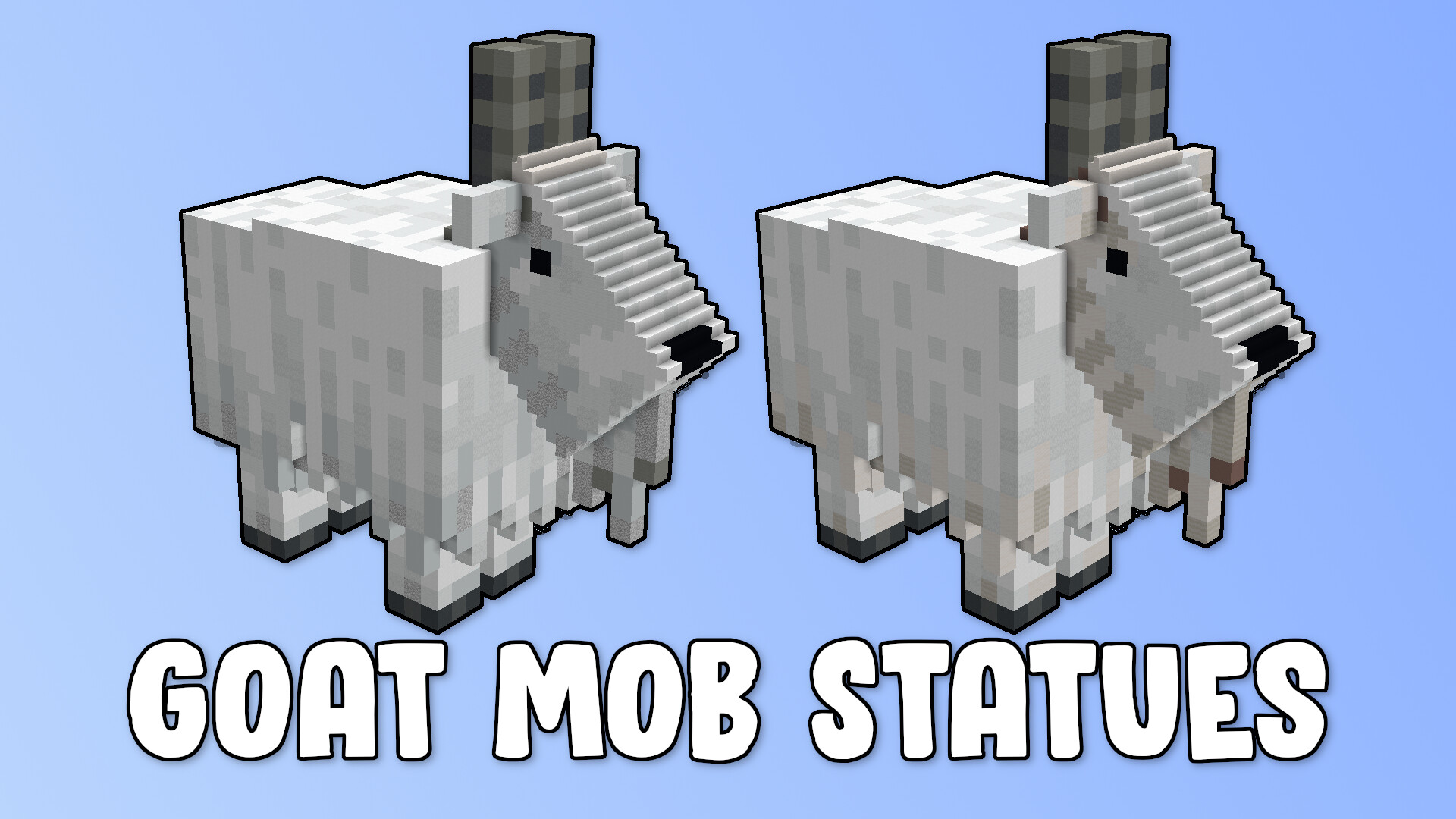 Goat Mob Statues Minecraft Map