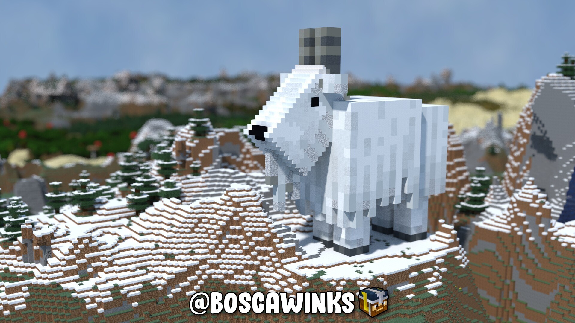 Goat Mob Statues Minecraft Map