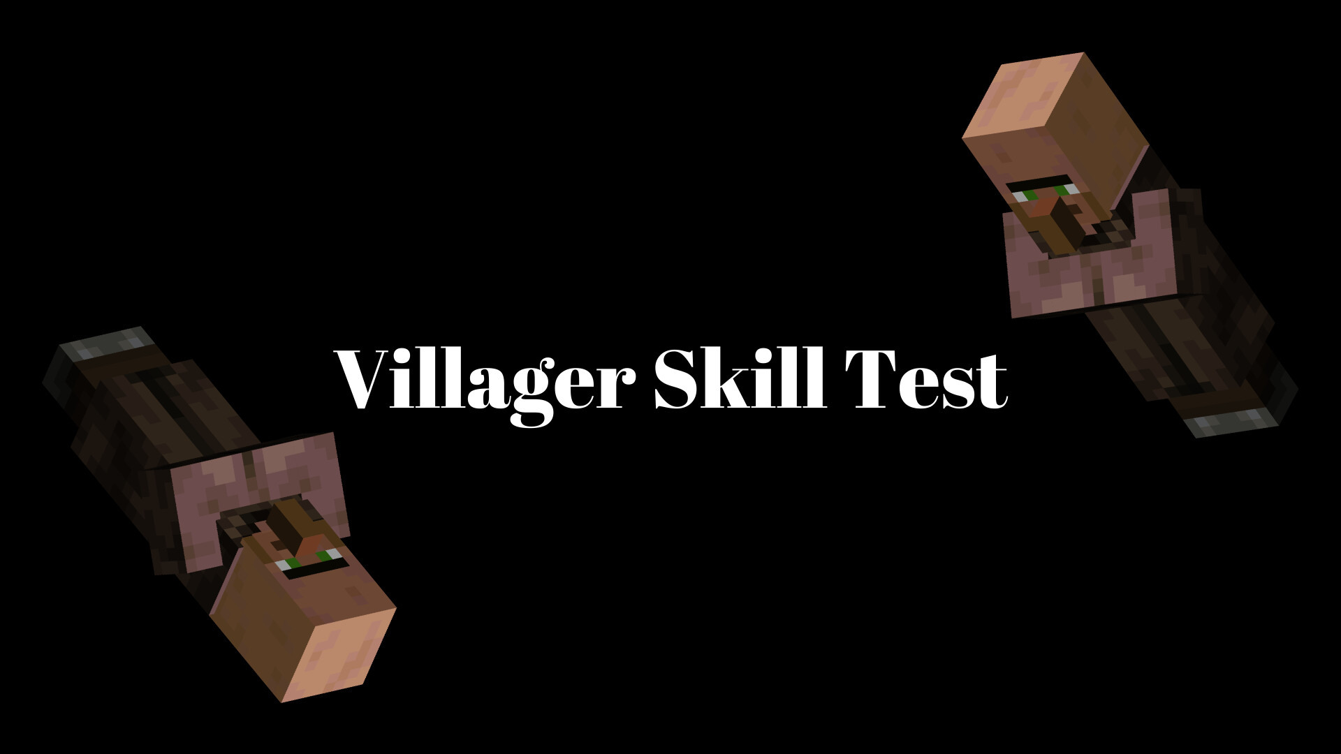 Villager Skill Test Minecraft Map