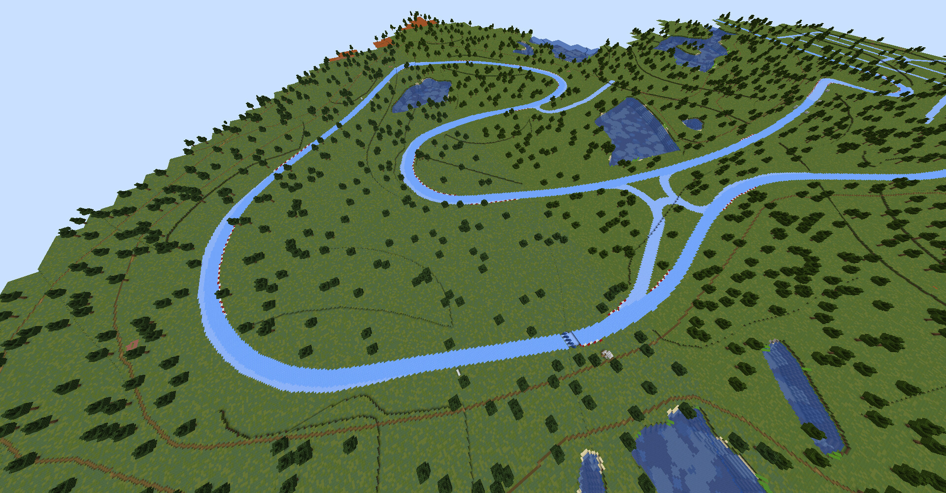 F1 Zandvoort Ice Boat Racing Track Minecraft Map