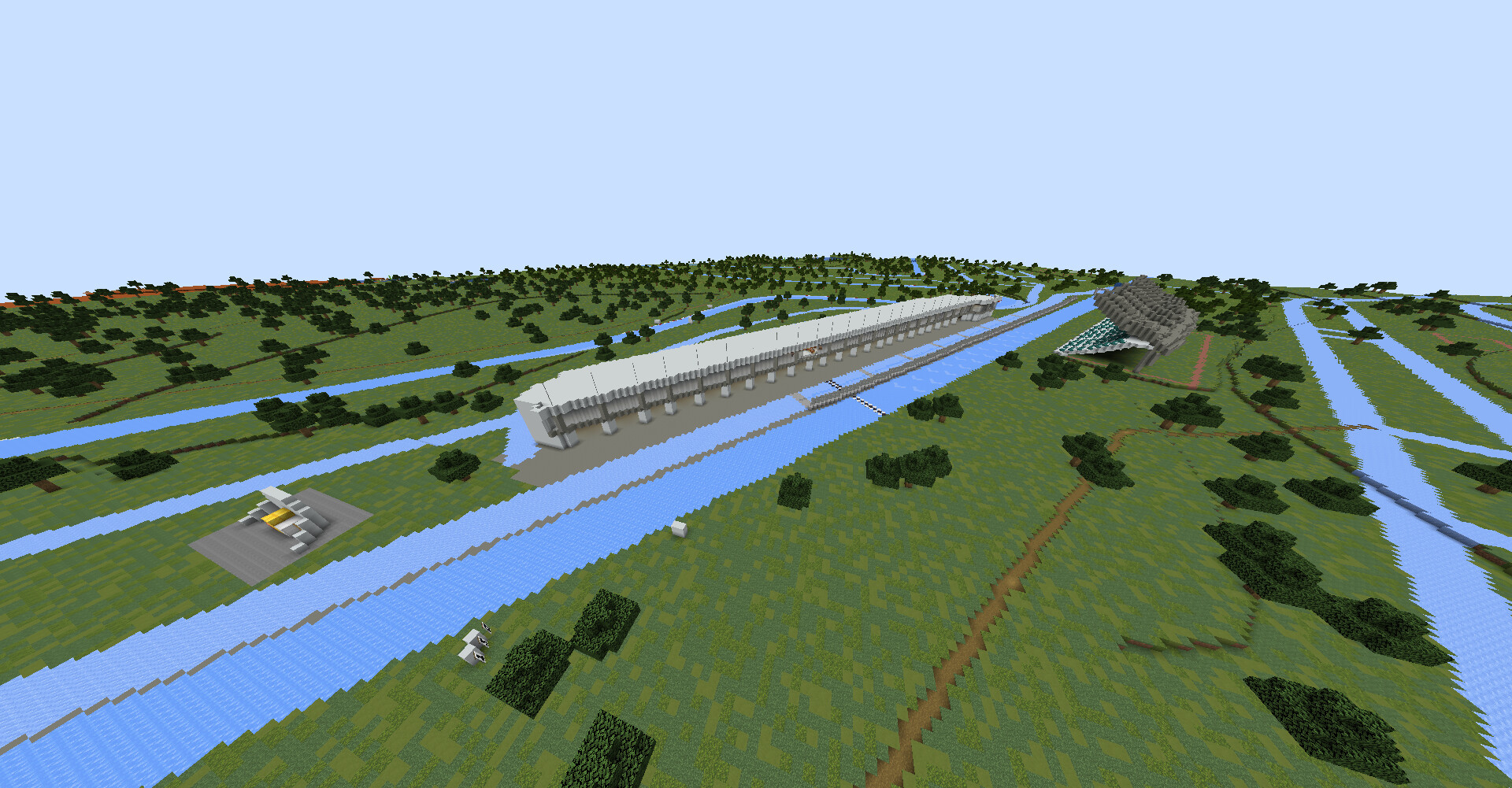 F1 Zandvoort Ice Boat Racing Track Minecraft Map