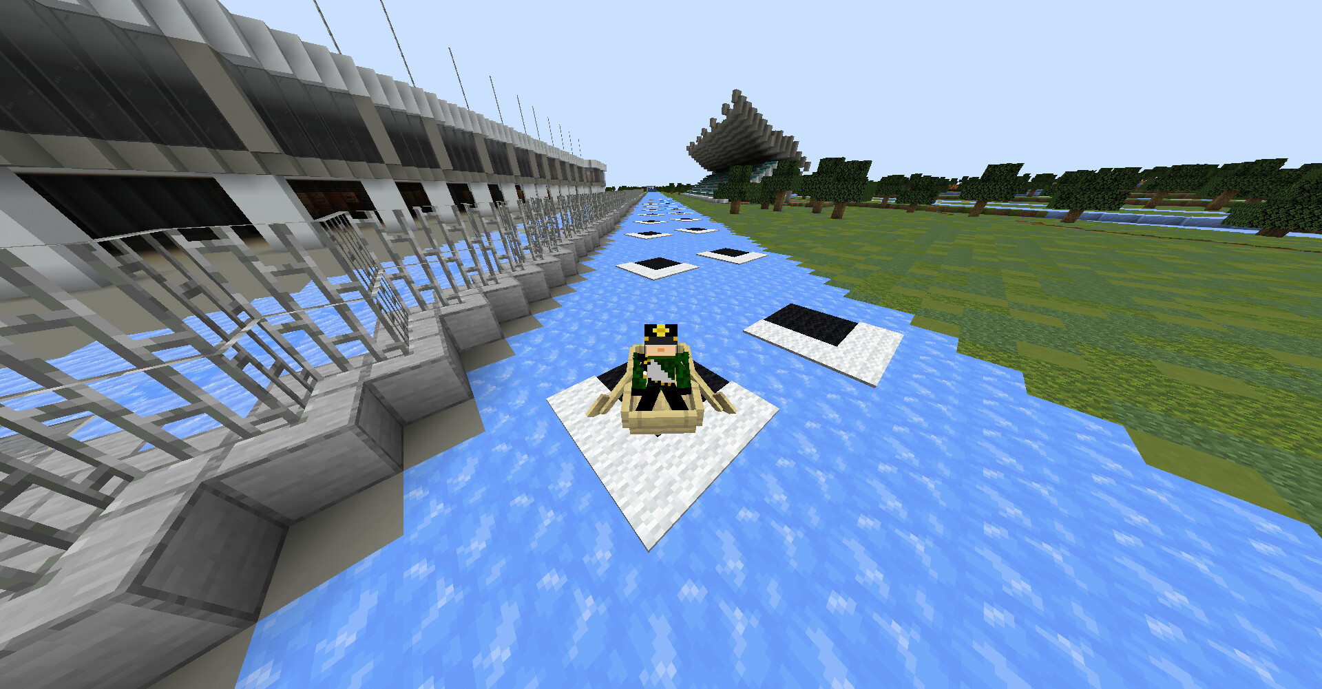 F1 Zandvoort Ice Boat Racing Track Minecraft Map