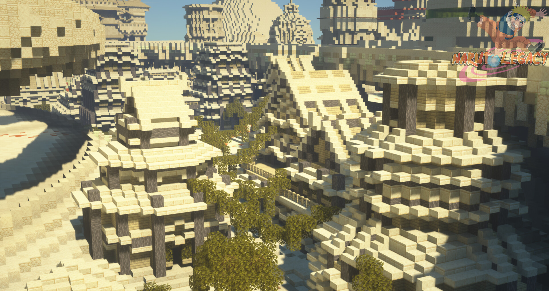 ♦ Naruto Recreation ♦ [ Sunagakure - Complete Build ] Minecraft Map