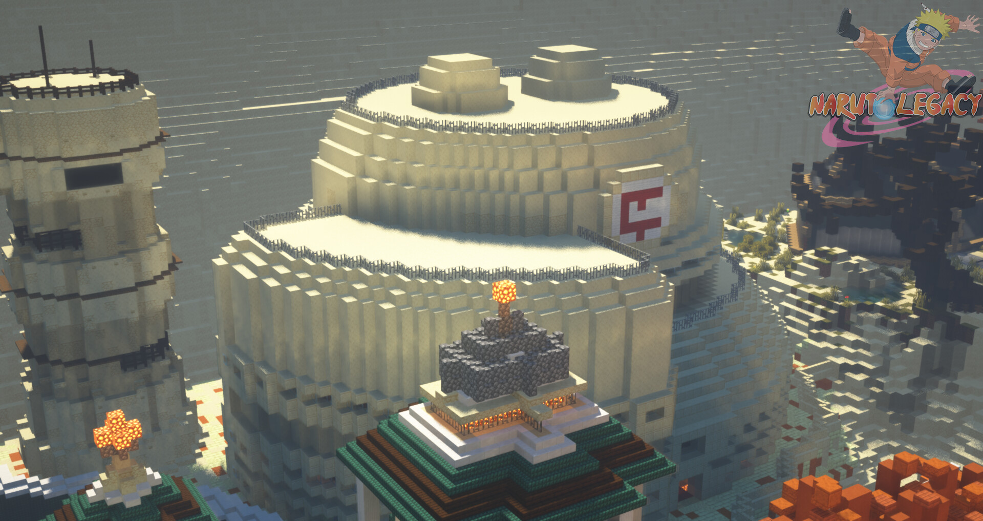 ♦ Naruto Recreation ♦ [ Sunagakure - Complete Build ] Minecraft Map