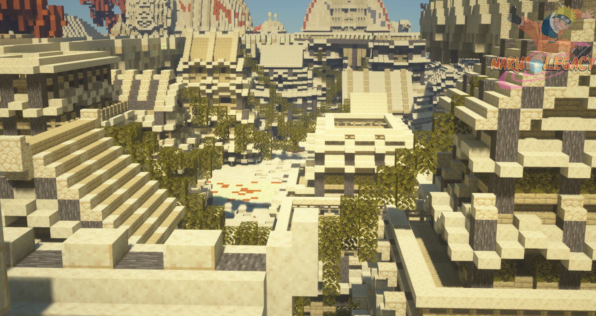 ♦ Naruto Recreation ♦ [ Sunagakure - Complete Build ] Minecraft Map