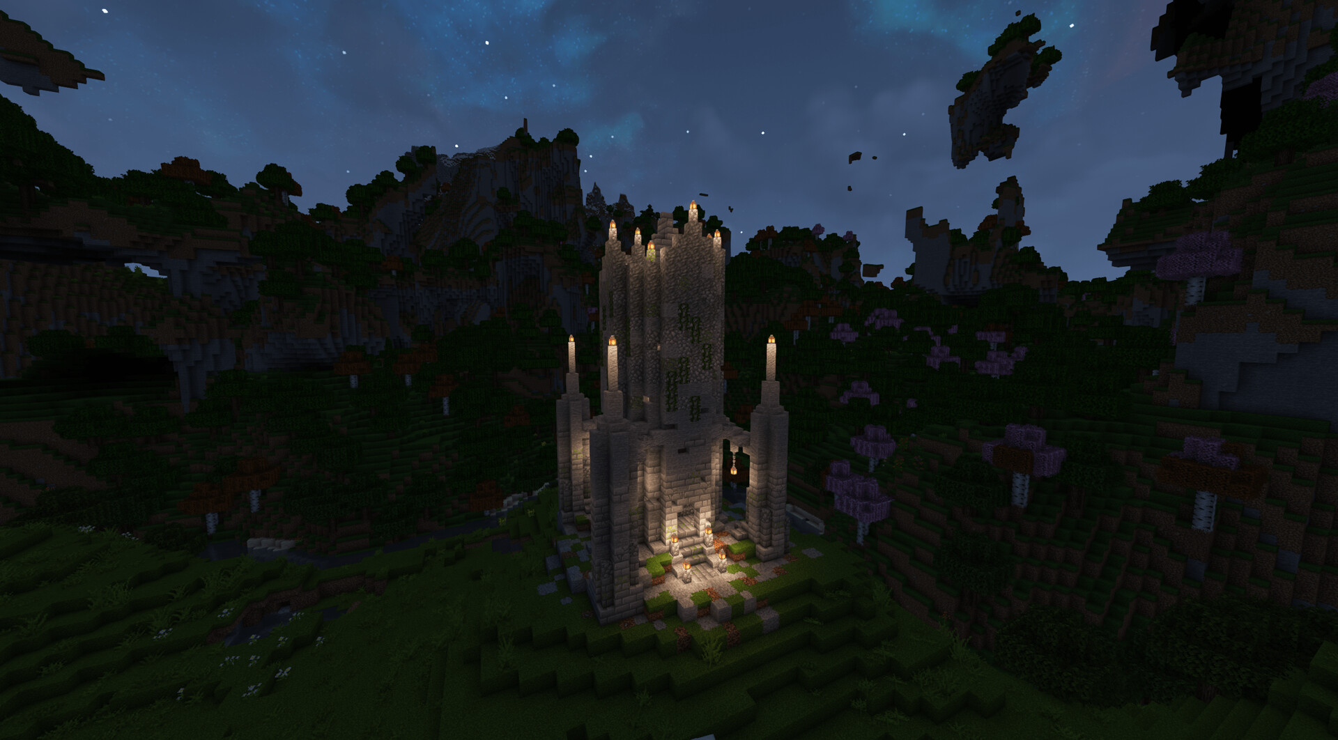 One Chunk Overworld Tower Minecraft Map