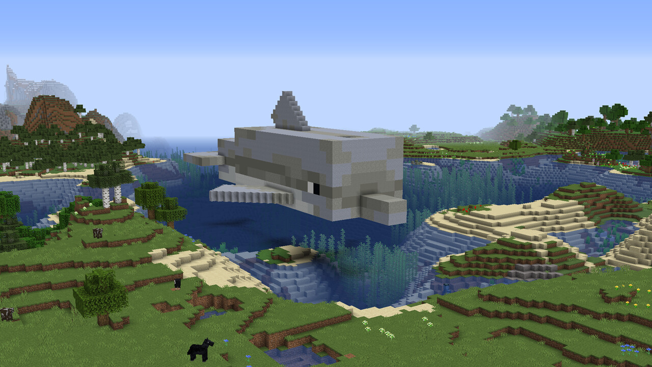 Dolphin Mob Statue Minecraft Map
