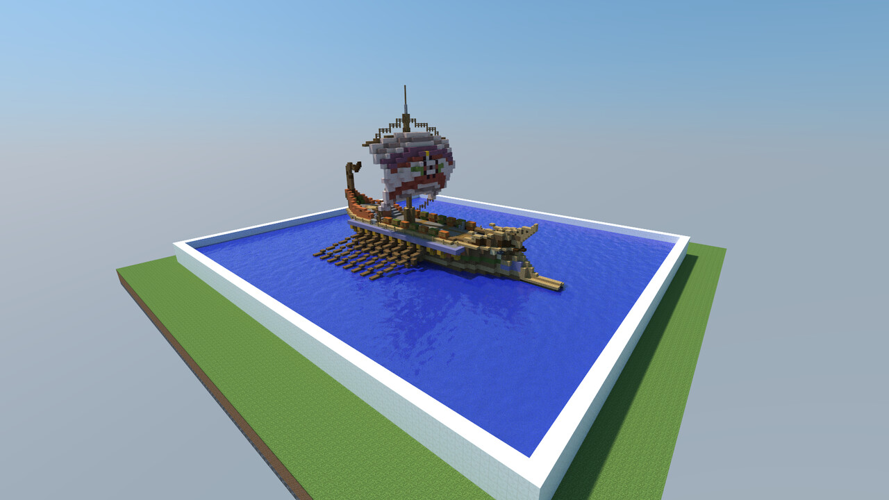 AC Origins Egyptian Trireme Minecraft Map