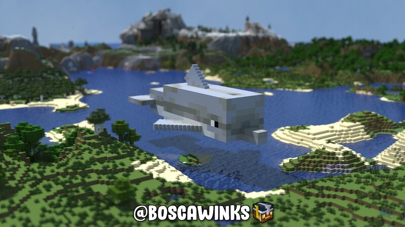 Dolphin Mob Statue Minecraft Map