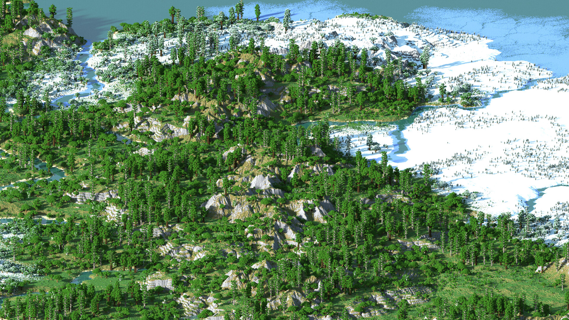 Chizzeta - 5000x5000 | Landscape Map 1.16 Minecraft Map