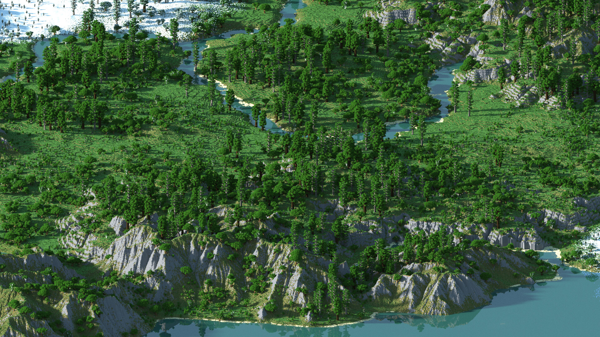 Chizzeta - 5000x5000 | Landscape Map 1.16 Minecraft Map