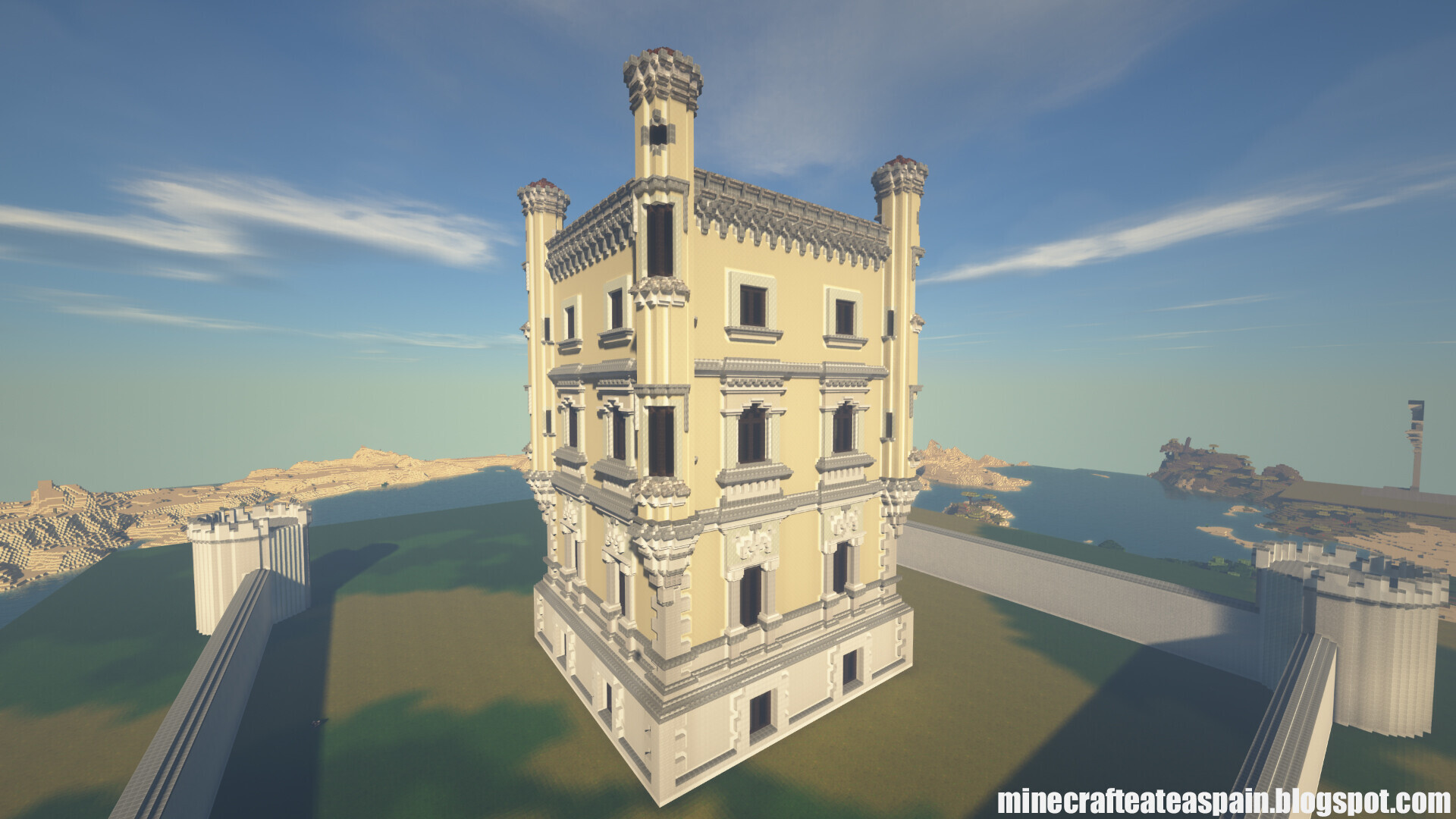 Minecraft replica of Castillo de la Isabela, Córdoba, Spain. Minecraft Map
