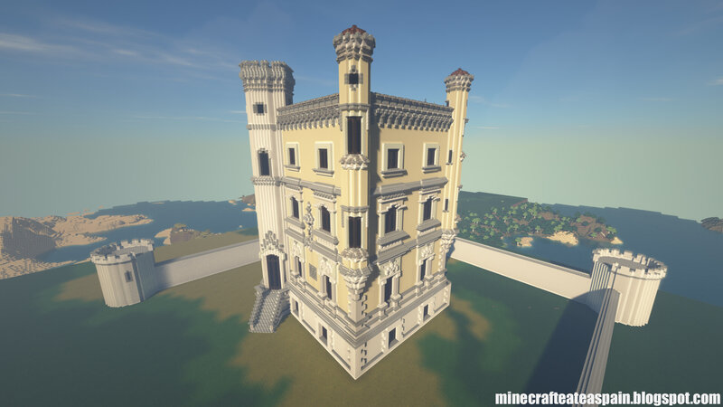 Minecraft replica of Castillo de la Isabela, Córdoba, Spain. Minecraft Map